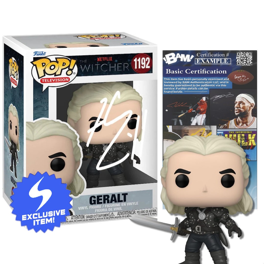 Henry Cavill Autographed Geralt Funko Pop the Witcher Signature With ...