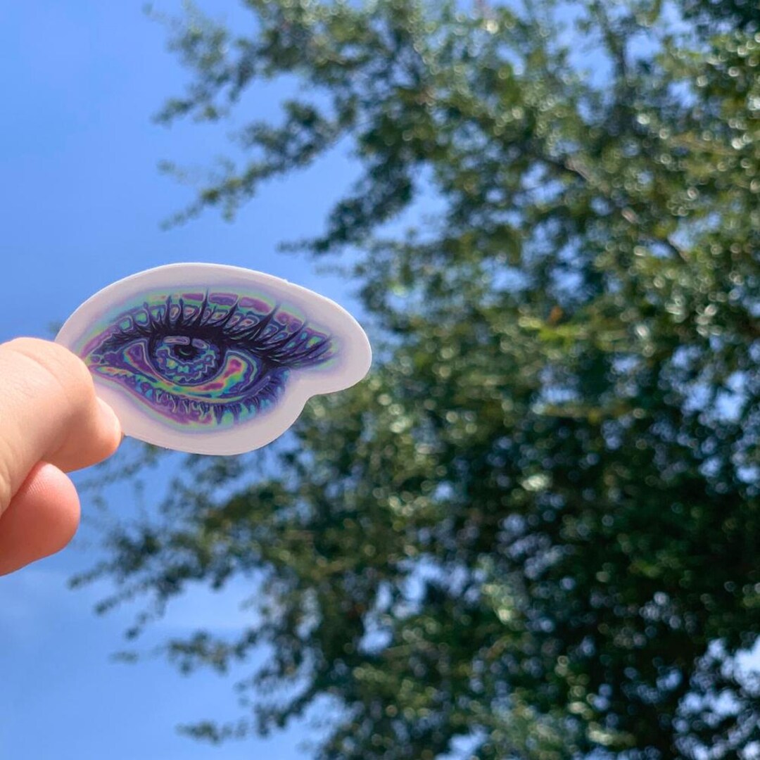 Aesthetic Flash Eye Sticker - Etsy