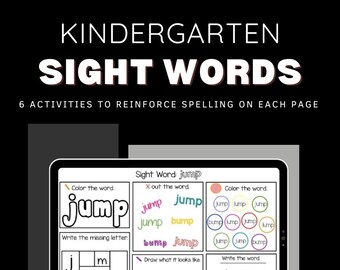 First Grade Sight Words, Sight Word Review, Sight Word Handwriting ...