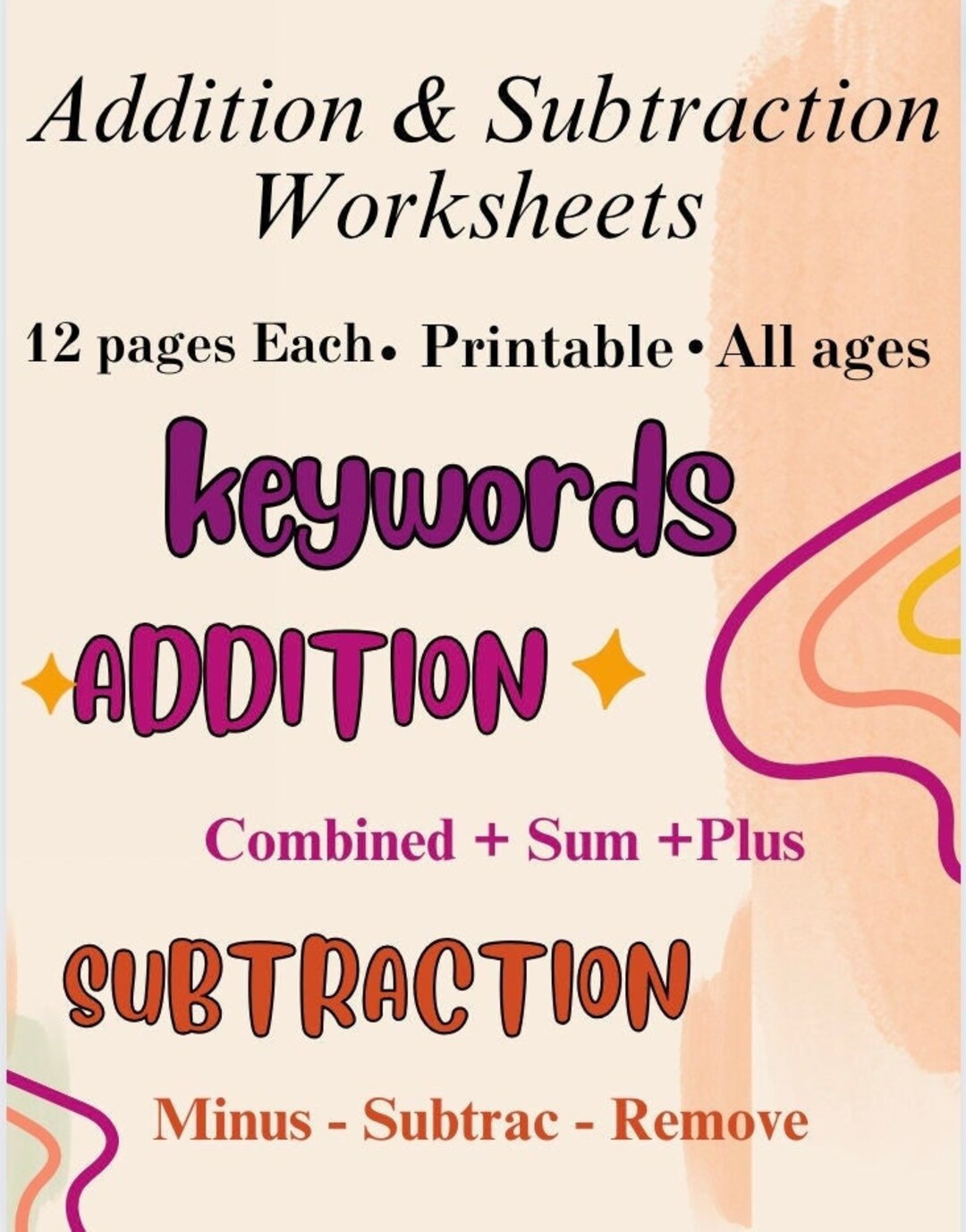 Math Mania: Engaging Printable Subtraction and Addition Worksheets for ...