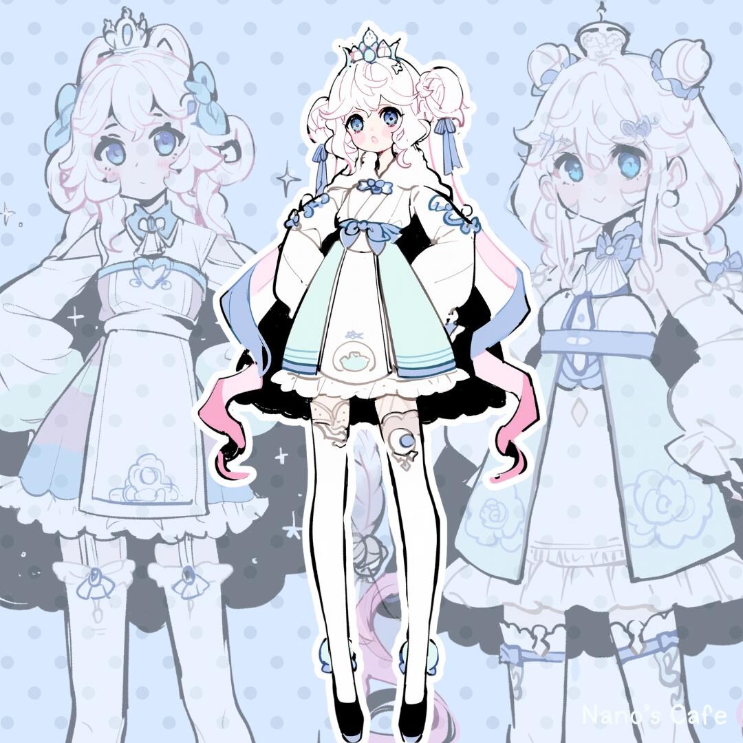 Original Character Design - Vtuber Adoptable - Kawaii Ice Winter ...