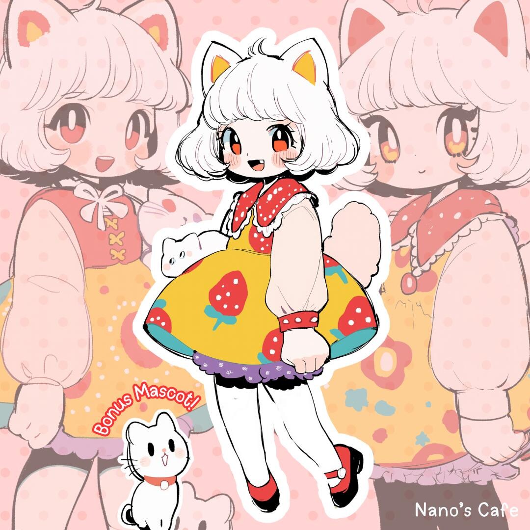 Original Character Design Vtuber Adoptable Kawaii Pop Art Clown ...