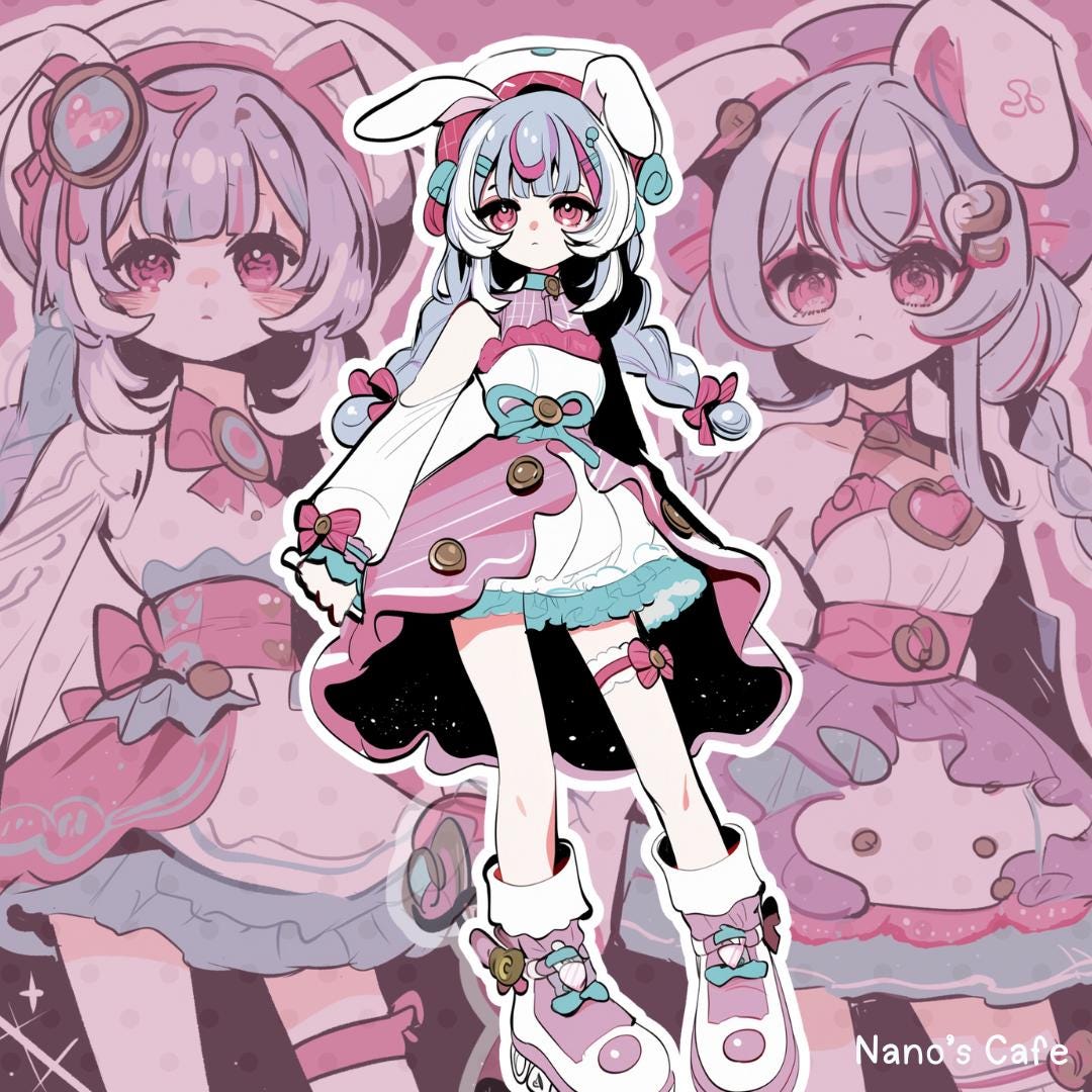 Original Character Design Vtuber Adoptable Kawaii Bunny Dream Eater ...
