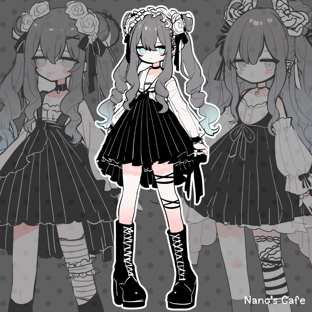 Original Character Design Vtuber Adoptable Kawaii Gothic Princess ...