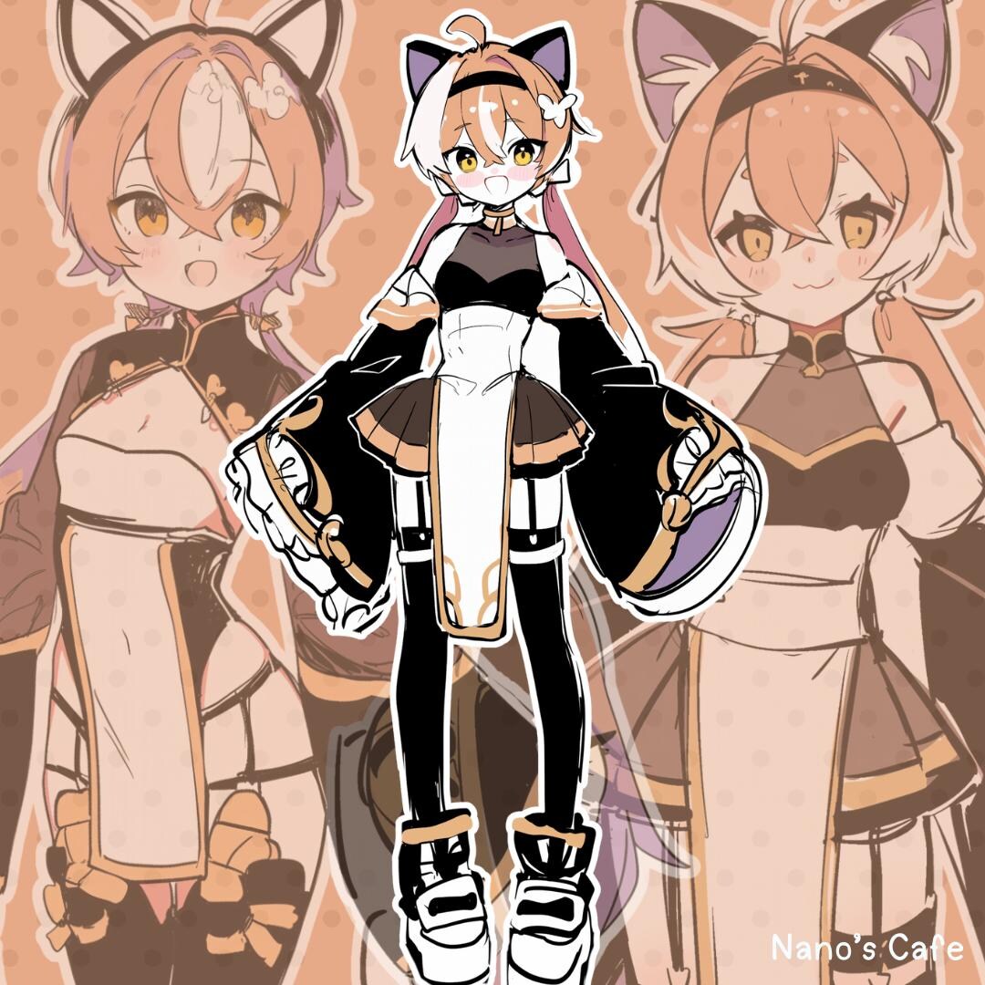 Original Character Design Vtuber Adoptable Kawaii Holiday Gift Tiger ...