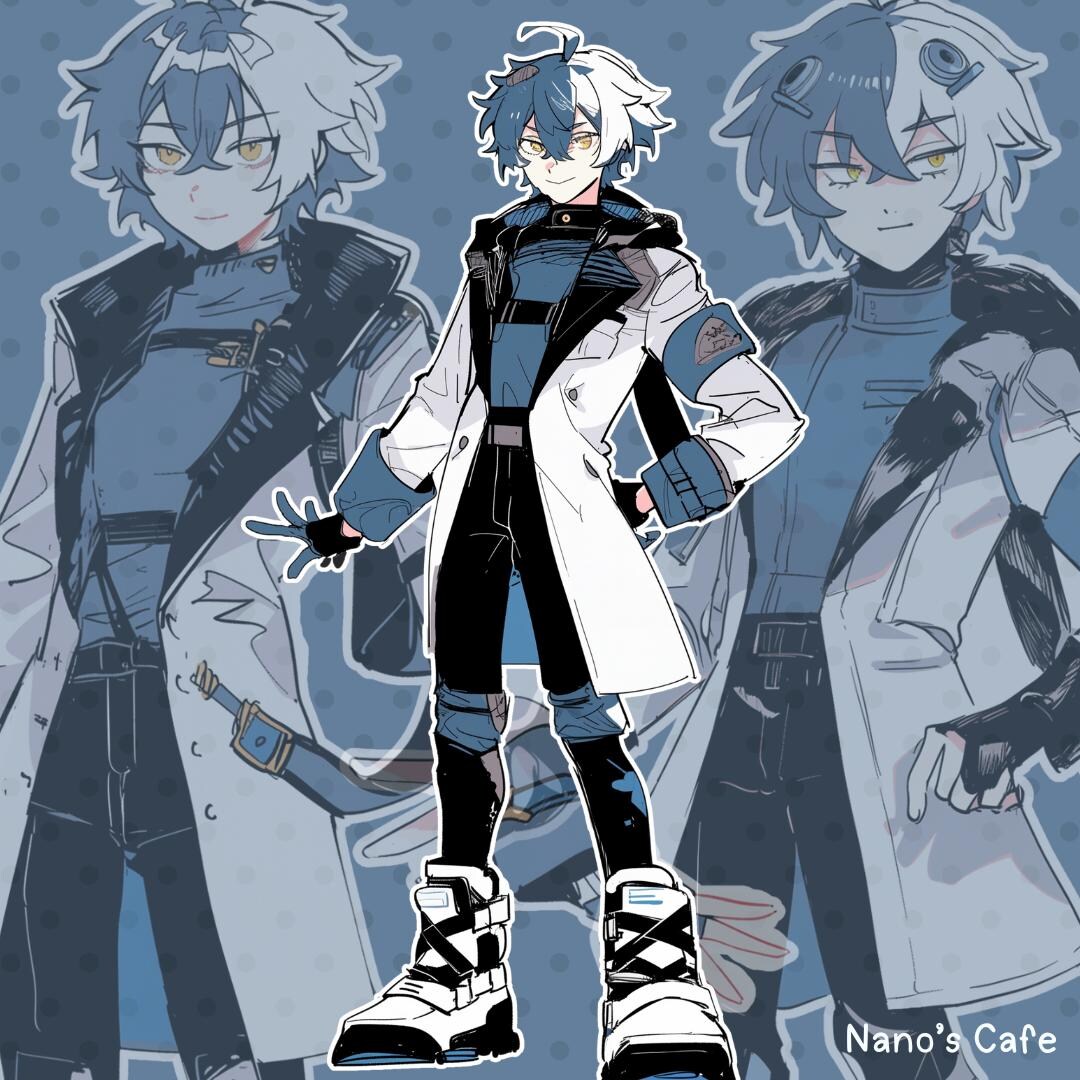 Original Character Design Vtuber Adoptable Kawaii Handsome Cyber ...