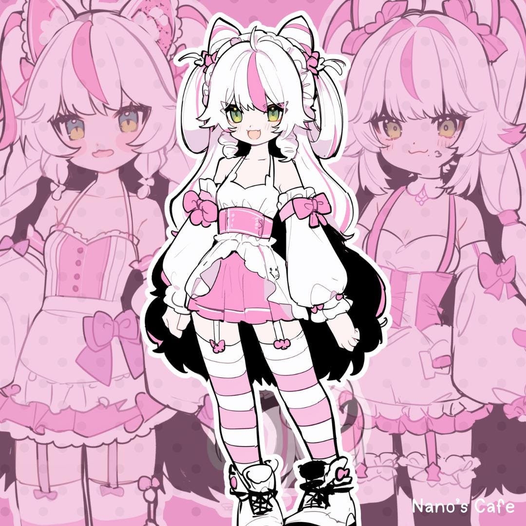 Original Character Design - Vtuber Adoptable Kawaii Vtuber Cupcake ...