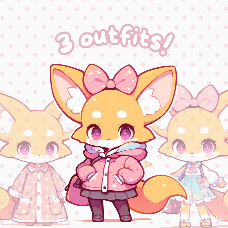 Original Character Design Vtuber Adoptable Kawaii Fox Furry Girl DND ...