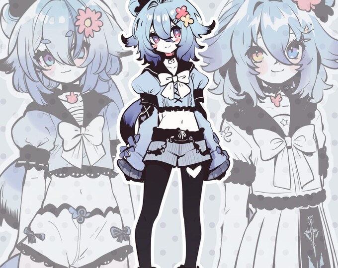 Original Character Design - Vtuber Adoptable Kawaii Vtuber Tropical ...