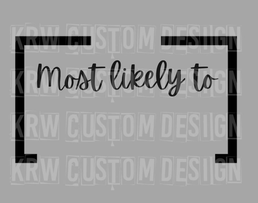 Most Likely to Template Png - Etsy