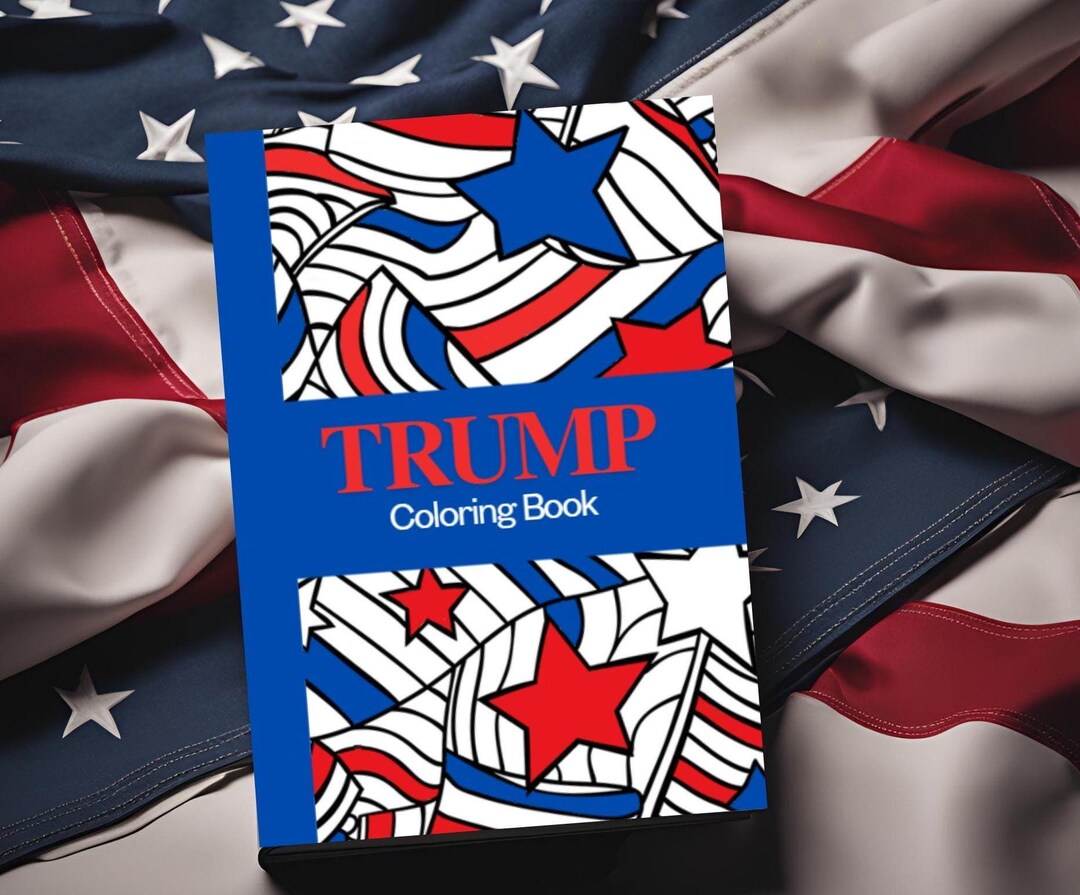 Trump Adult Coloring Book - President Donald Trump Coloring Book Gift ...