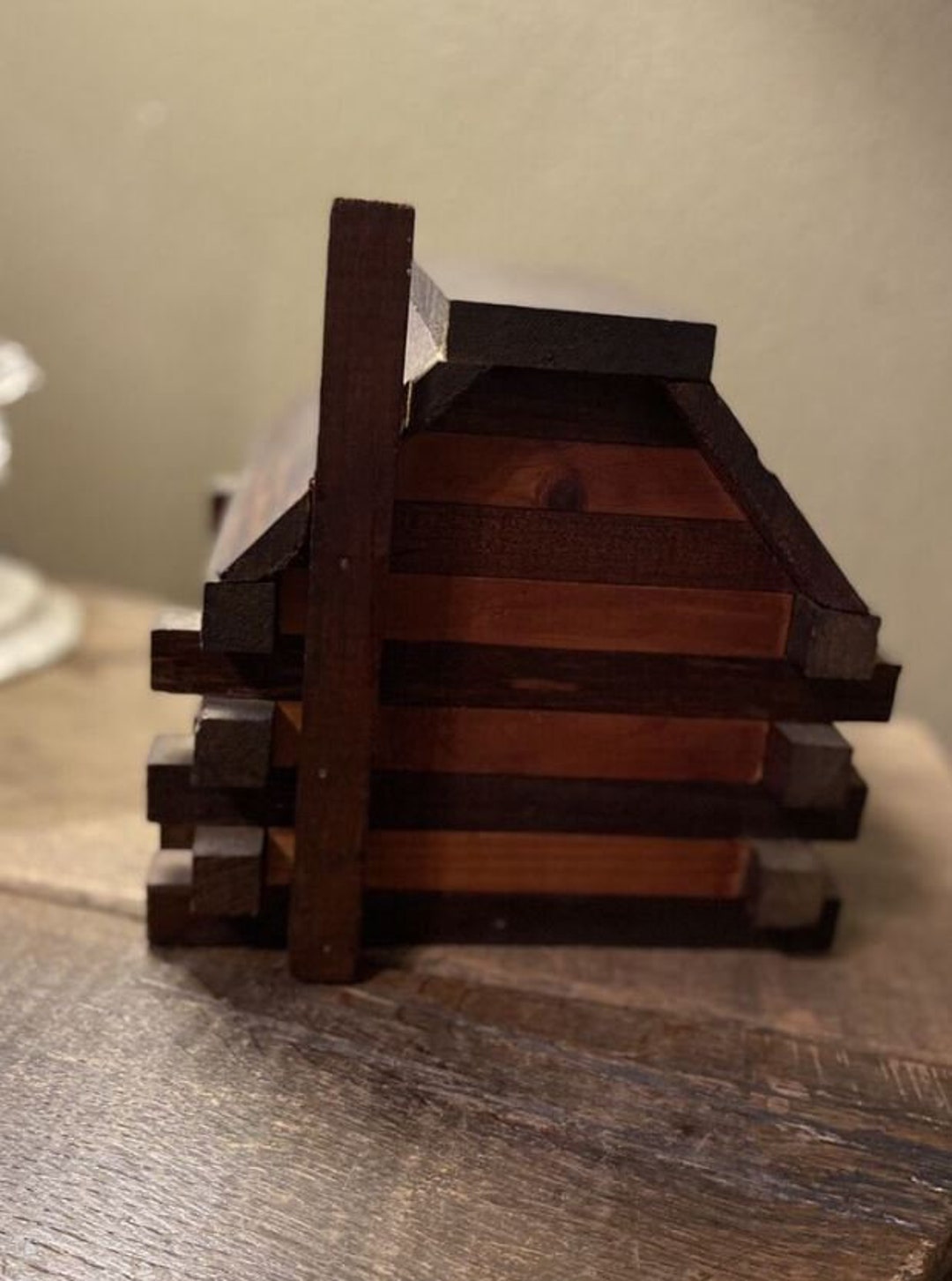 Handmade Vintage Solid Wood Piggy Bank for Log Cabins - Etsy