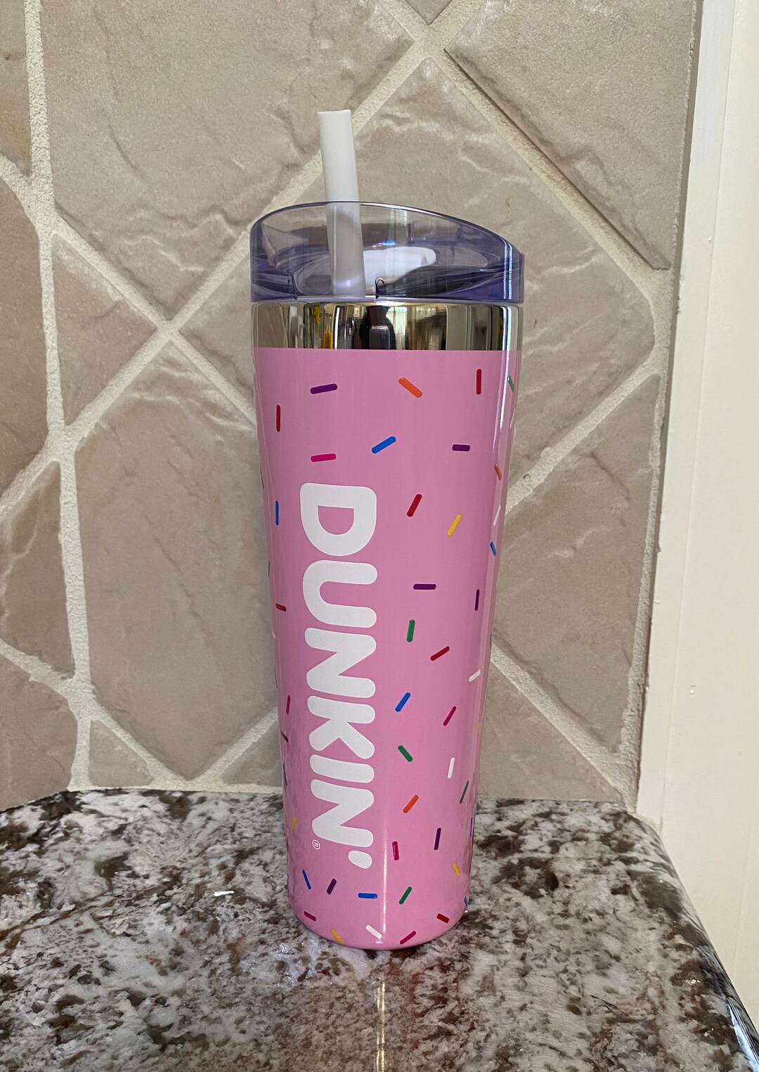 Dunkin Spring 2024 Pink Sprinkle Tumbler - Etsy