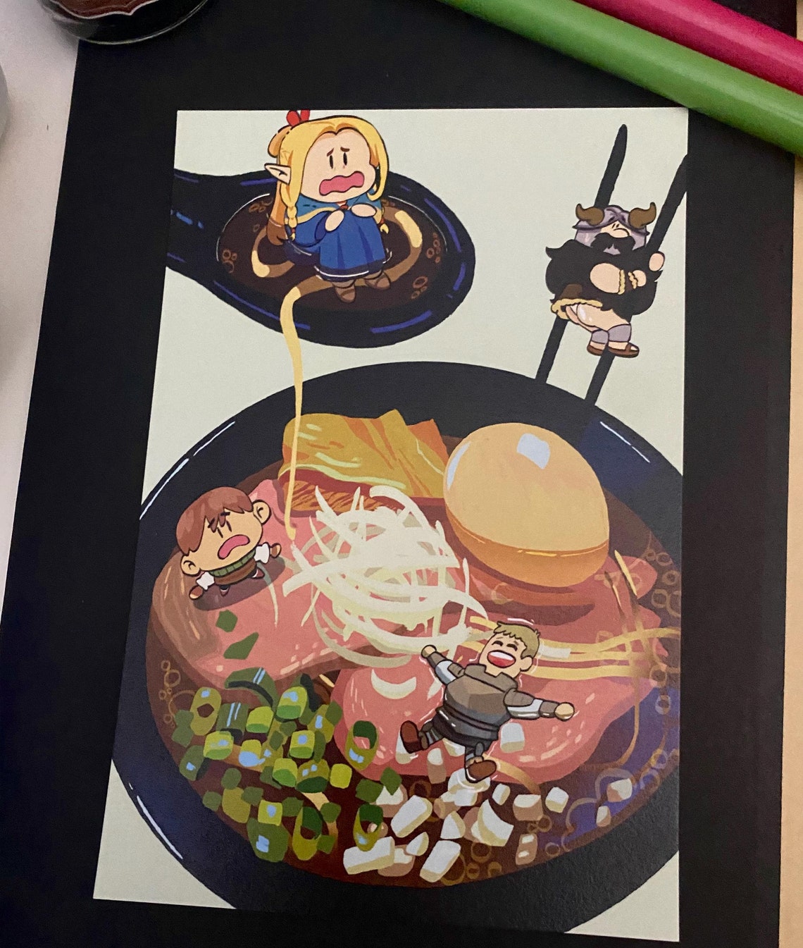 Dungeon Meshi - Ramen Art Print - Etsy