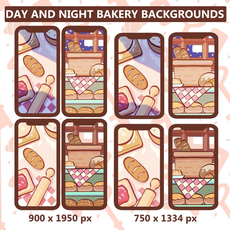 French Bakery App Icon Set + Phone Wallpaper Set - Etsy