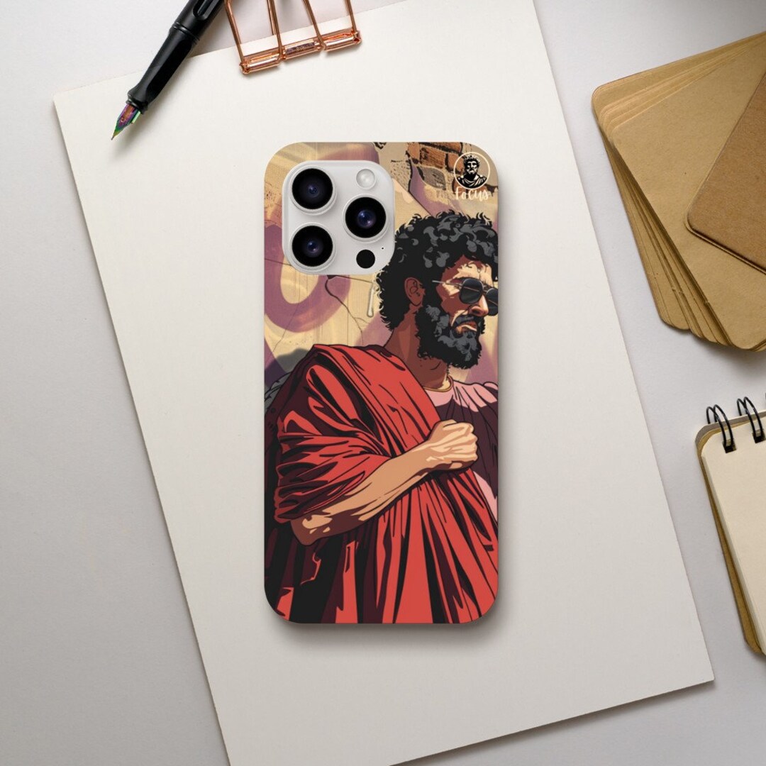 Stoic Emperor Armor: Marcus Aurelius Graffiti-style Tough Phone Case - Etsy