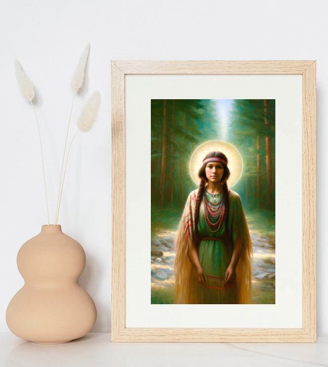 Saint Kateri Tekakwitha | Digital Print | Downloadable | Wall Art ...