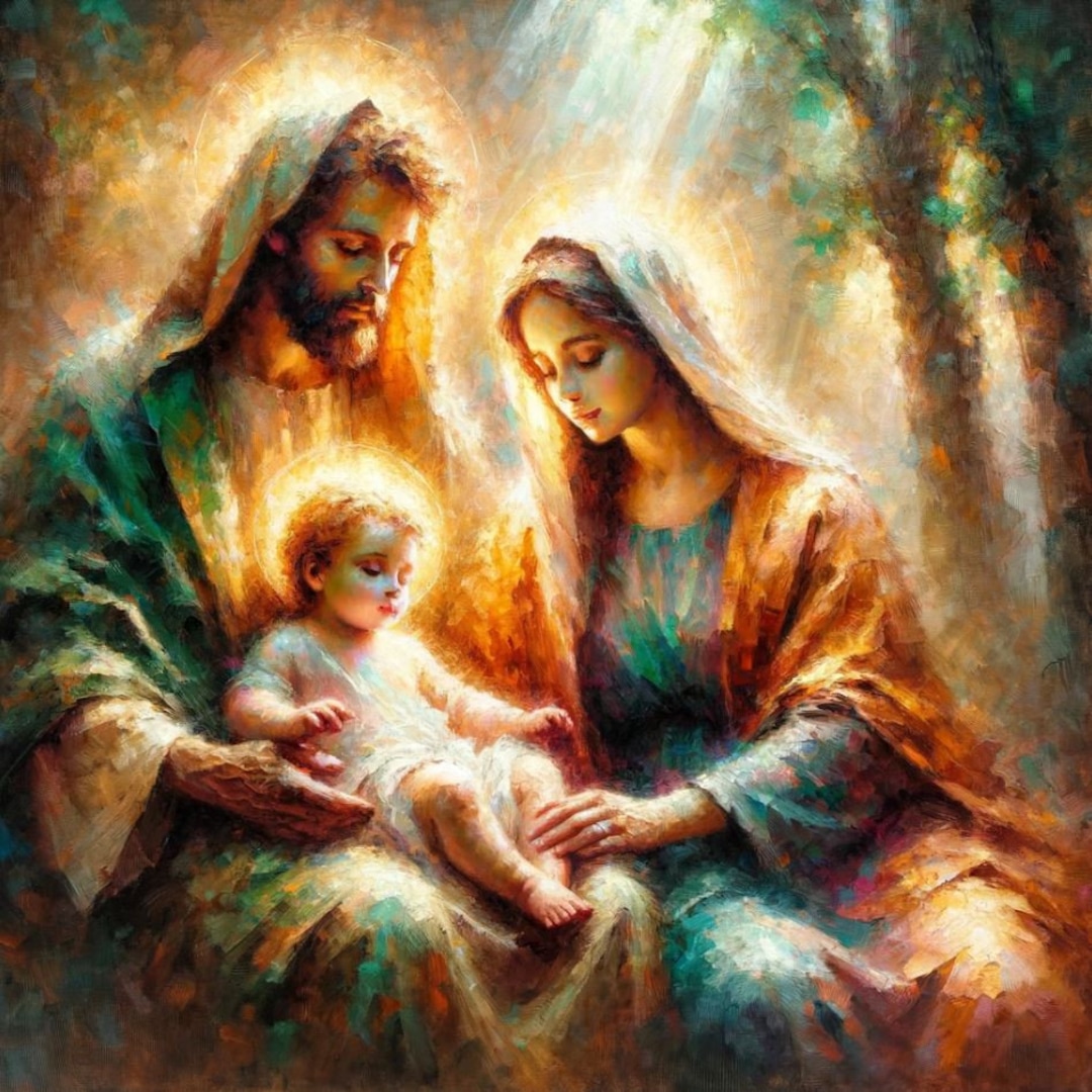 Digital Print of the Holy Family - Etsy