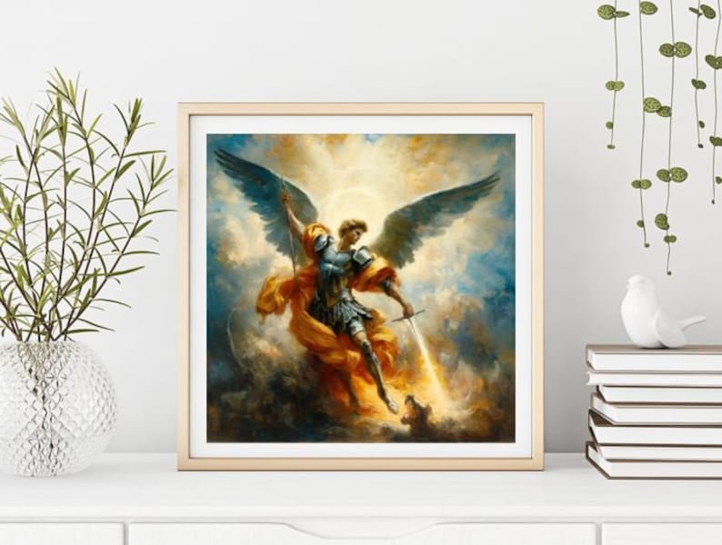 Saint Michael the Archangel | Digital Print | Downloadable Wall Art ...