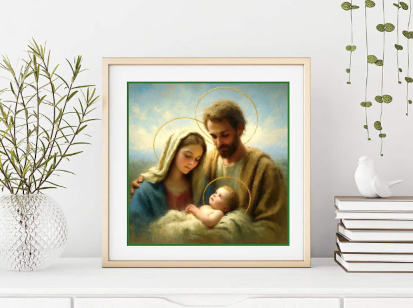 The Holy Family | Digital Print | Jesus, Mary & Joseph | Christmas ...