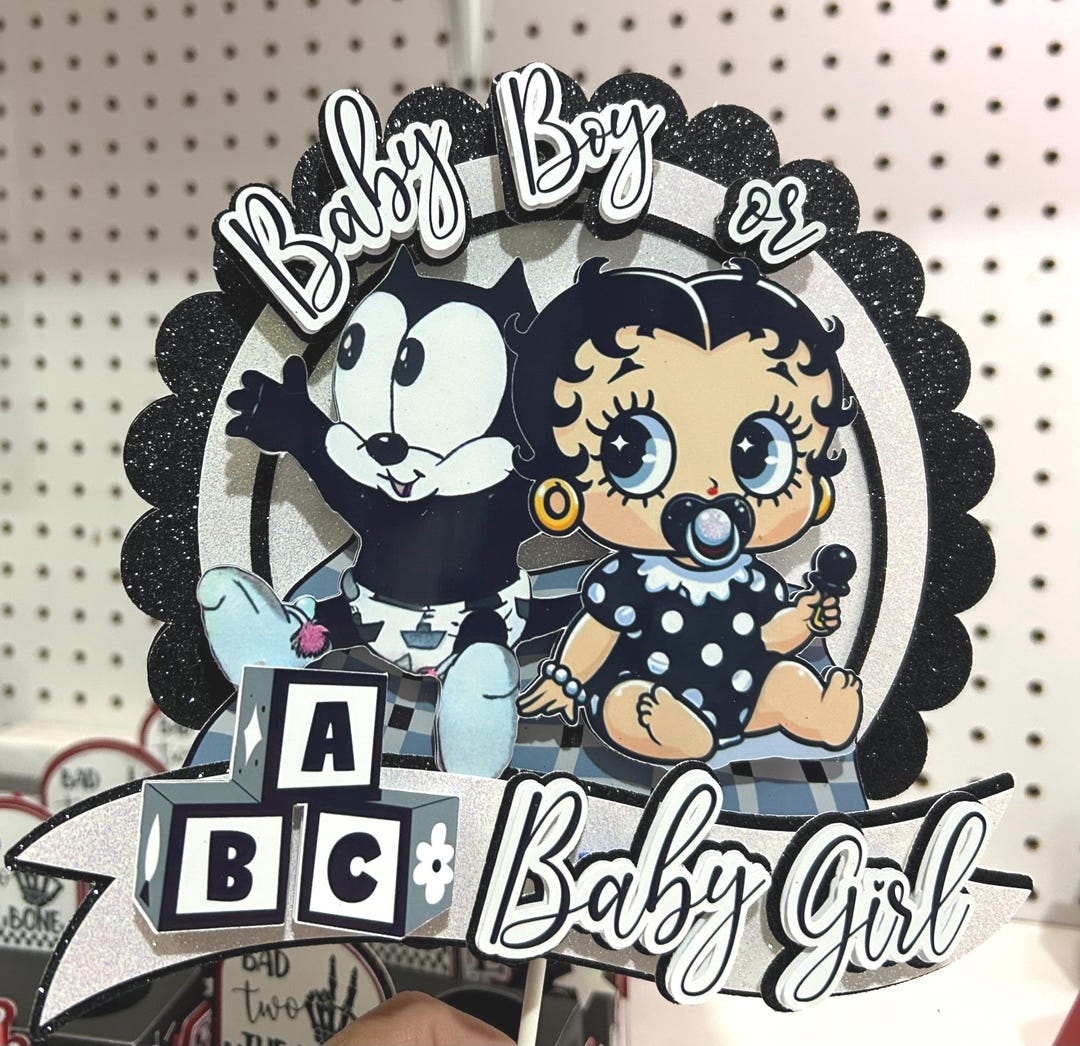 Felix the Cat / Betty Boop Cake Topper - Etsy Canada