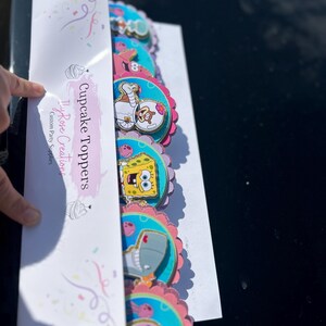 Sponge Guy & Friends Cupcake Toppers - Etsy