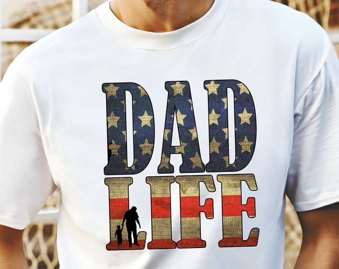 Dad Life Shirt Father T Shirt First Time Dad Gift From Kids to Fathers ...