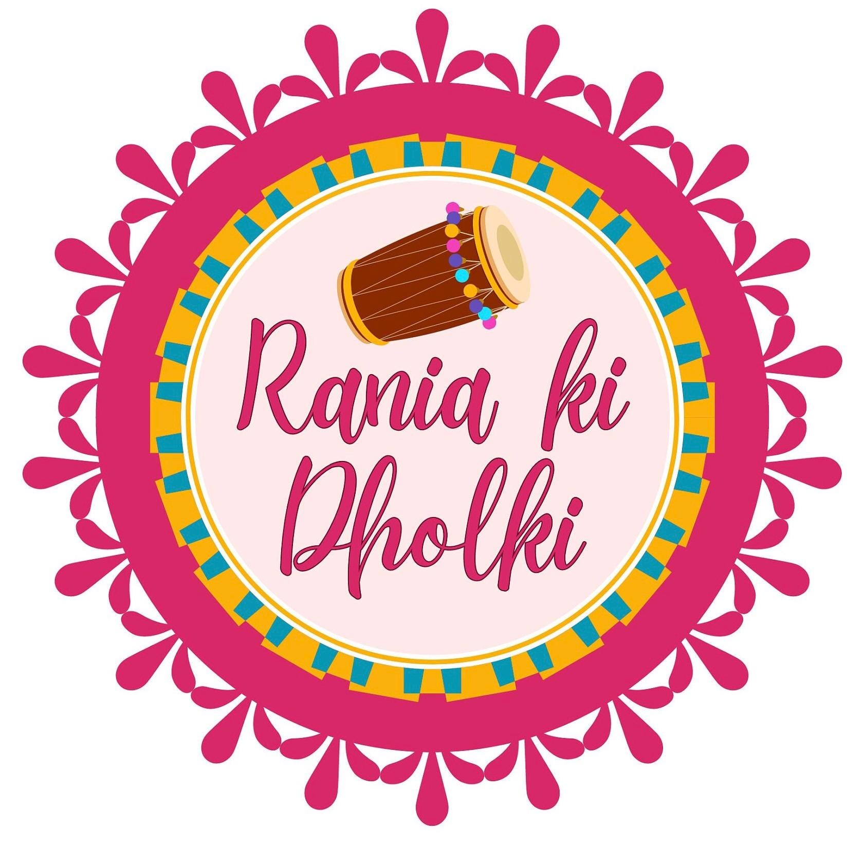 Set of 30 Custom Dholki Stickers, Sangeet Mehendi Stickers/ Custom ...