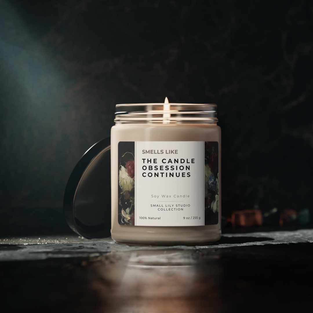 The Candle Obsession Continues Soy Candle 9oz, Gift for Interior ...