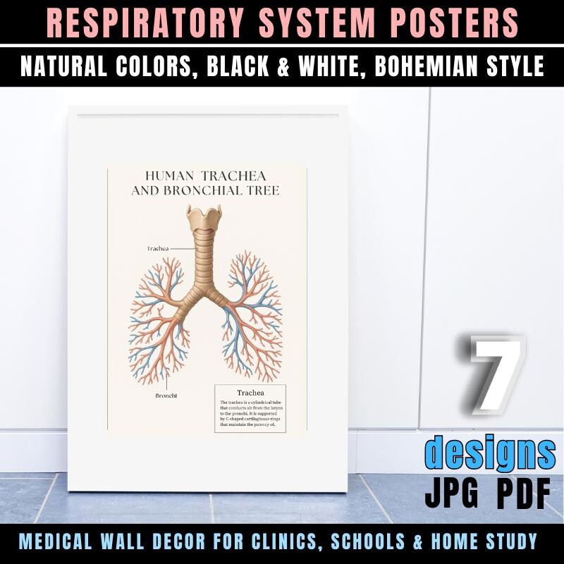 Respiratory System Poster - Etsy