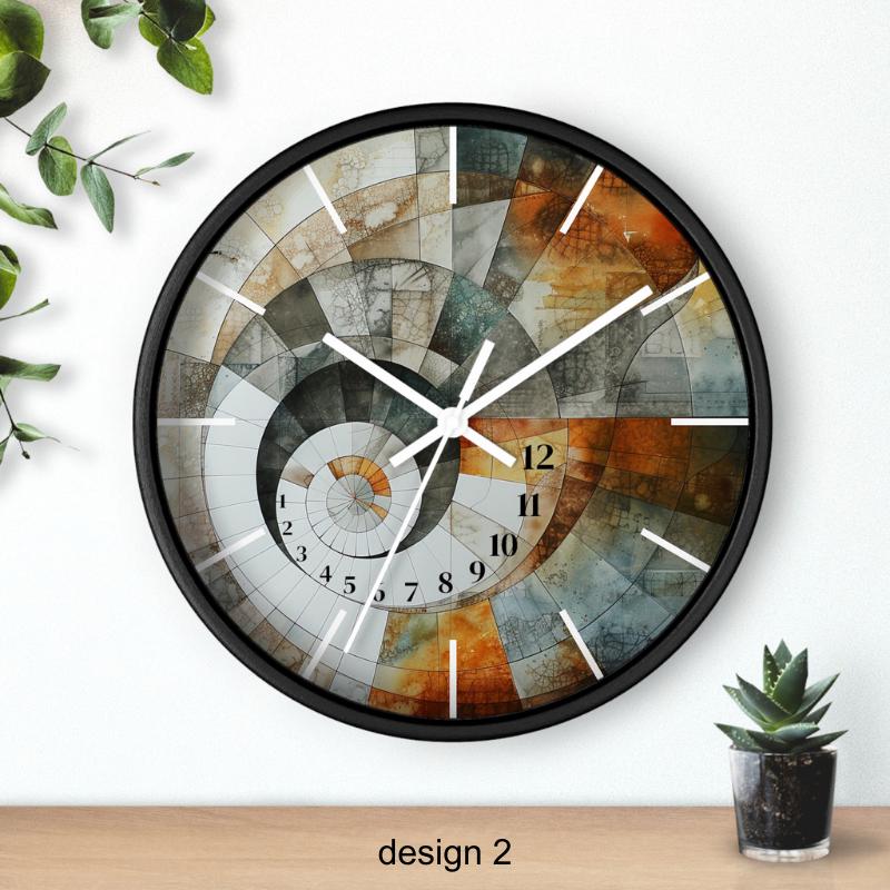 Fibonacci Wall Clock, Different Designs - Etsy