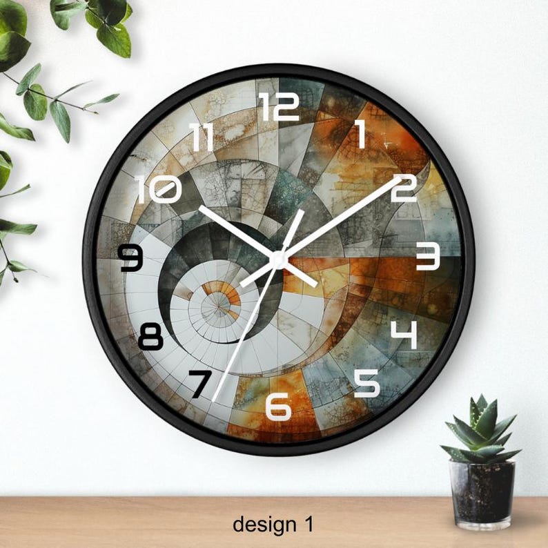 Fibonacci Wall Clock, Different Designs - Etsy