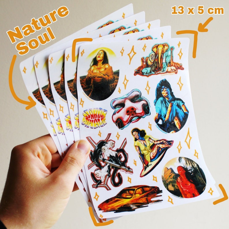Themed Sticker Sheets (cowboys, Parrots, Perspective Art & More) - Etsy
