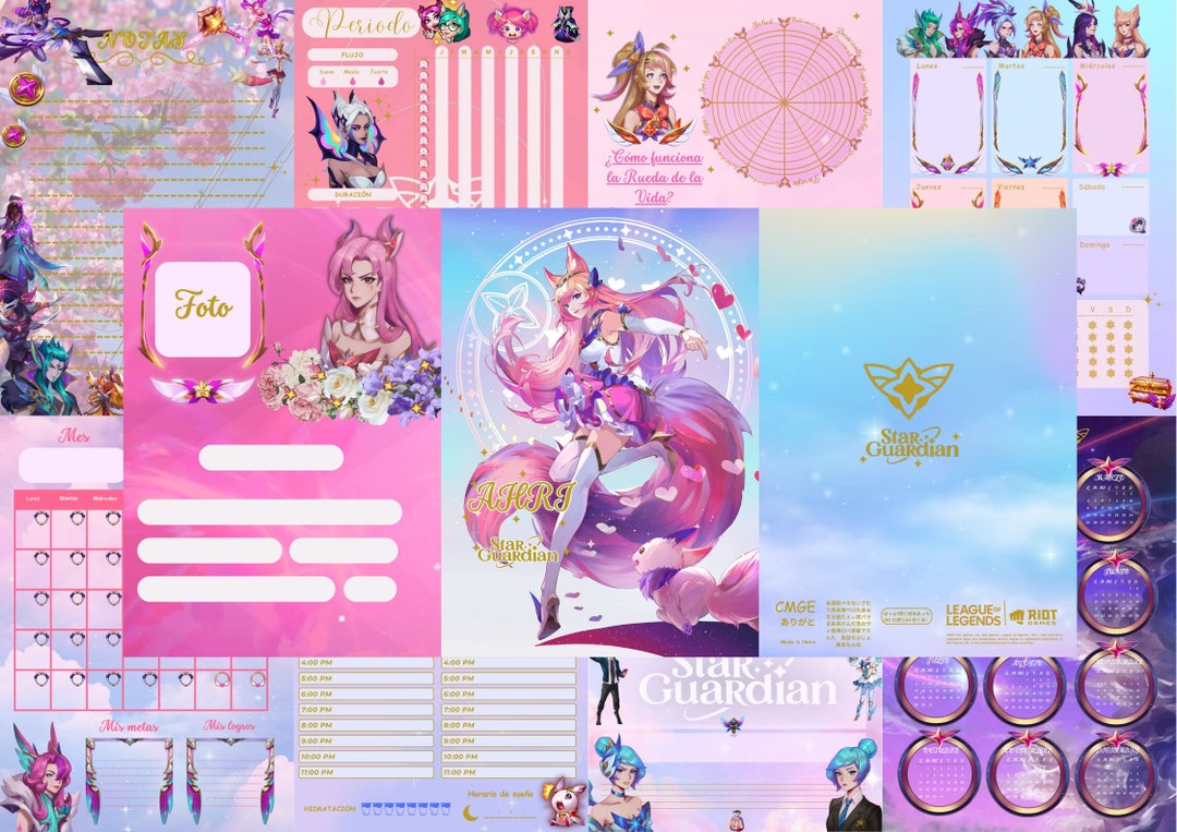 Star Guardian Diary Agenda League of Legends Schedule Planner Lol ...