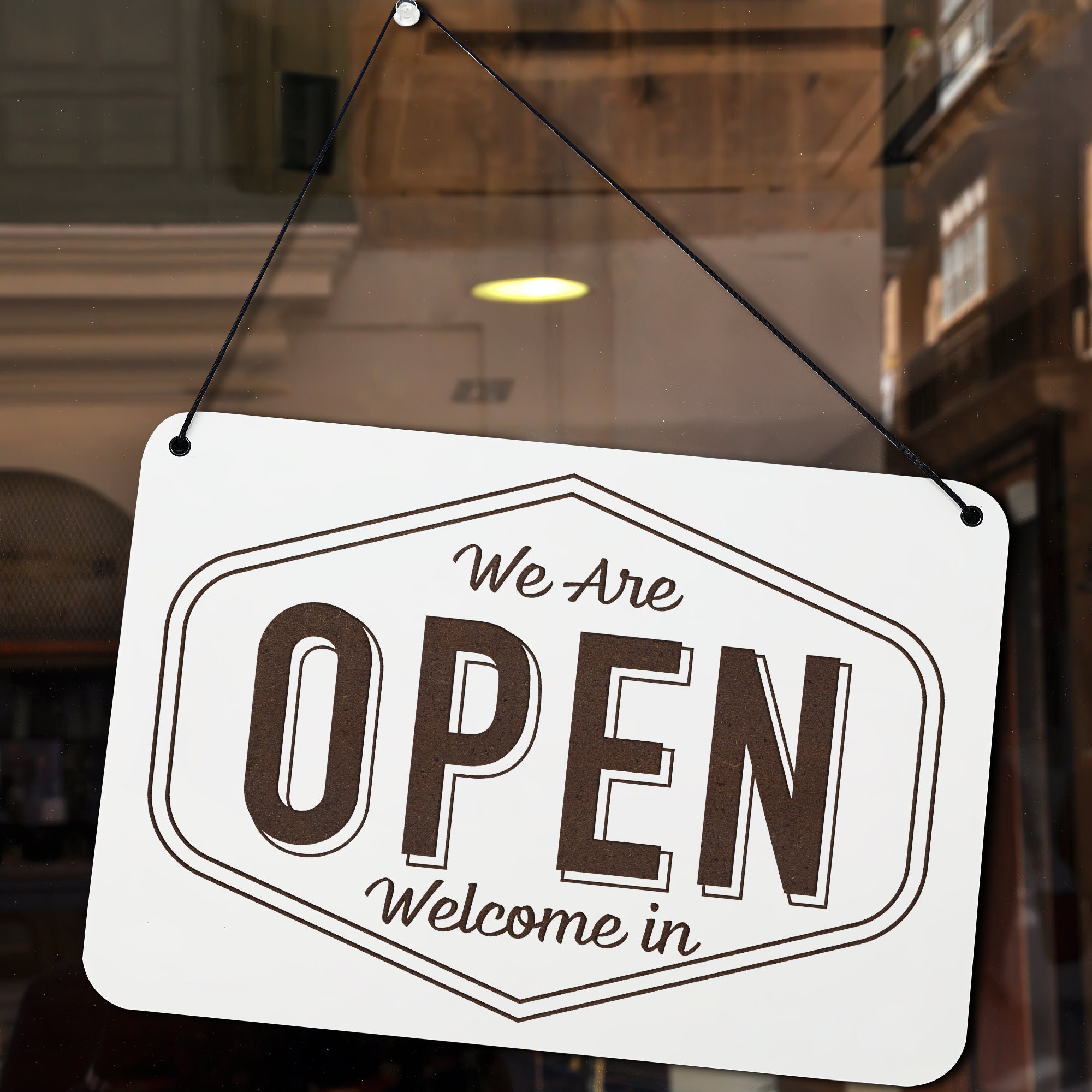 Personalized Open Sign Closed Sign Window Signs for Business ...