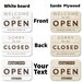 Personalized Open Closed Sign: Reversible Wooden Business Sign - Etsy
