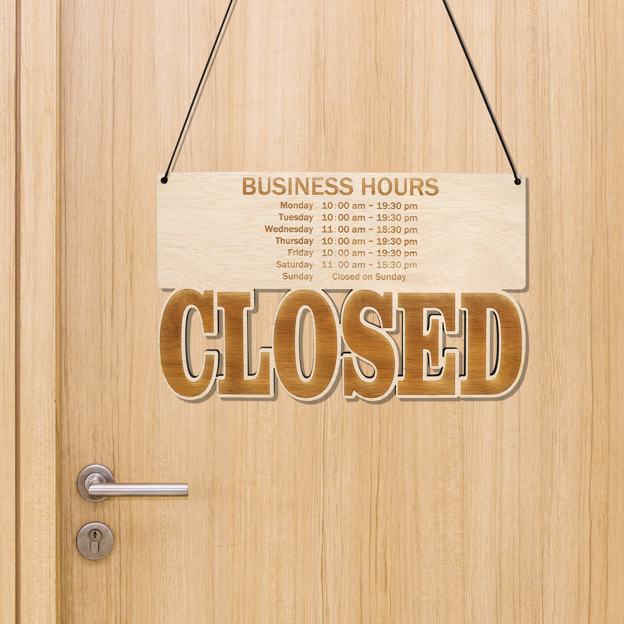 Personalized Open Sign Closed Sign Business Hour Sign Window Sign for ...