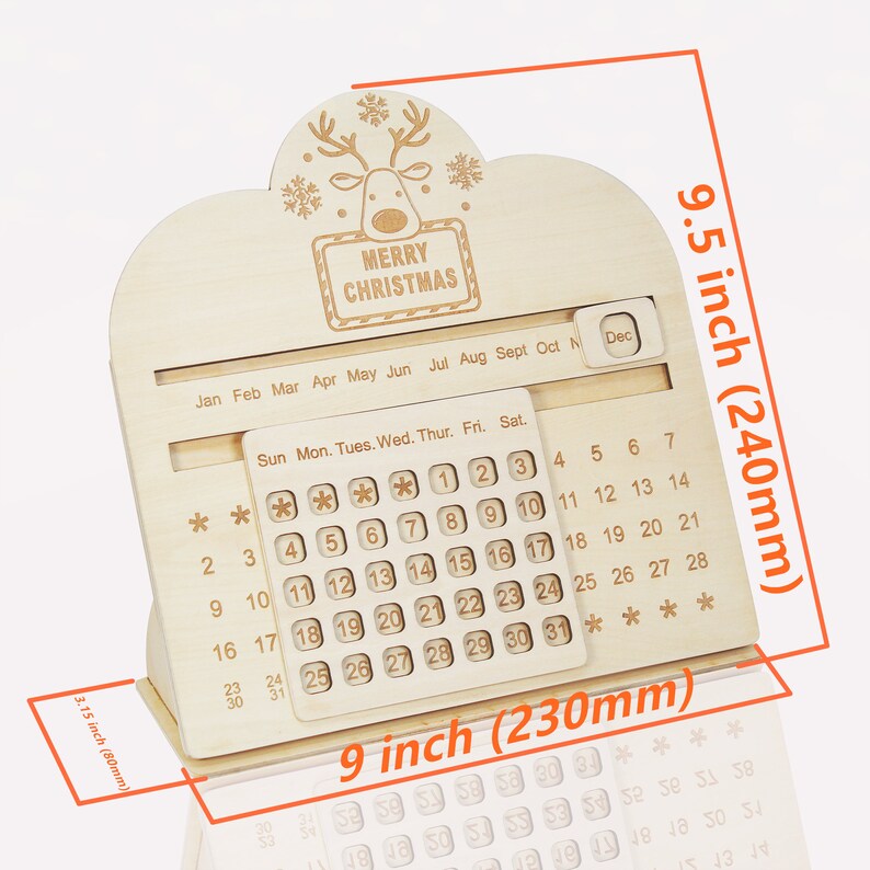 Handmade Home Wooden Perpetual Calendar-custom Engraving - Etsy