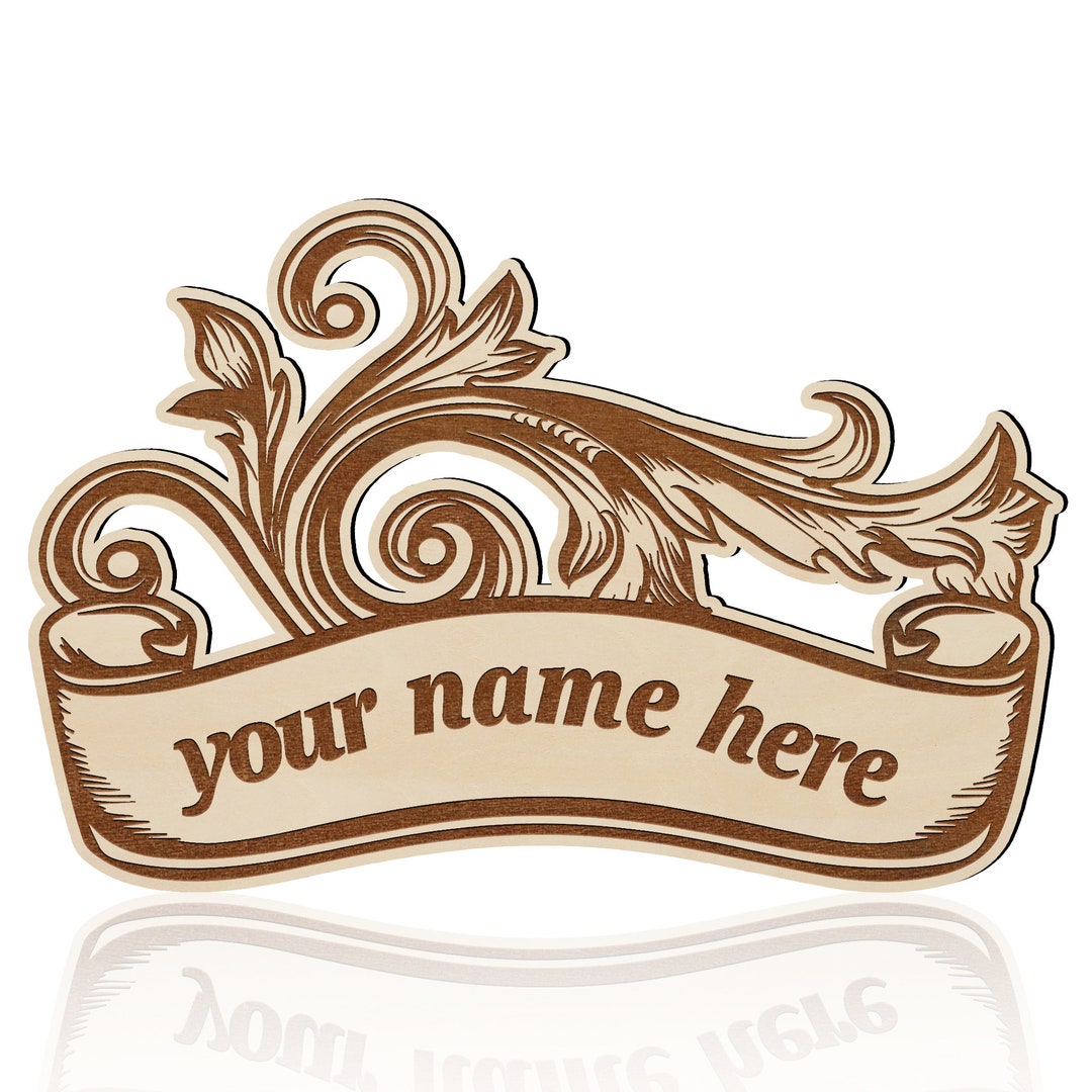 Custom Wood Name Sign Wooden Name Signs Art Design Engraving Sign ...