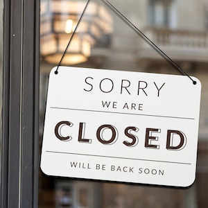 Personalized Open and Closed Sign Reversible Signs Window Signs for ...