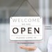 Personalized Open Closed Sign: Reversible Wooden Business Sign - Etsy