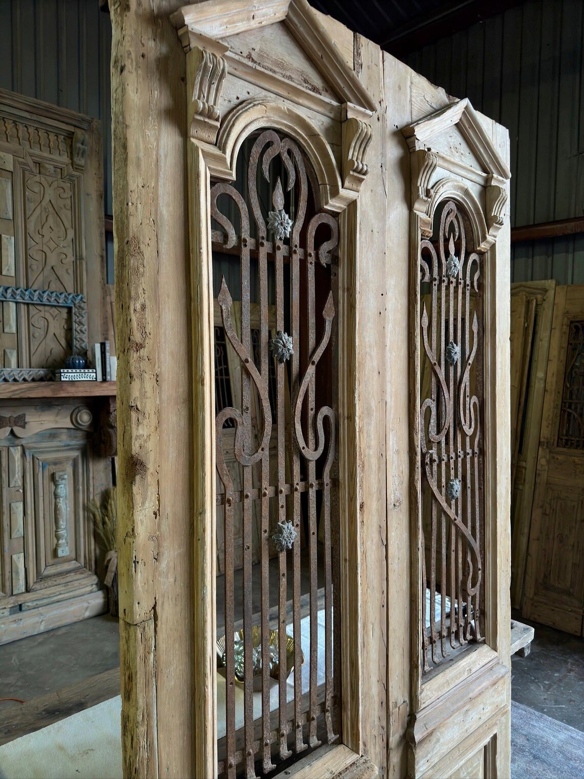 The 19th Century Iron Antique French Doors - 53.25x100.5 F95 - Etsy