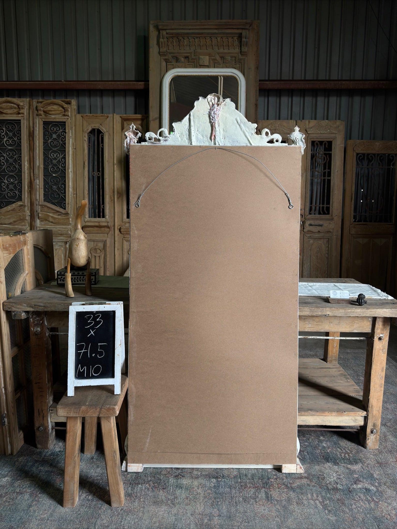 The (the Angelique) Cherub Medallion Hand Crafted Giltwood Mirror - 33 ...