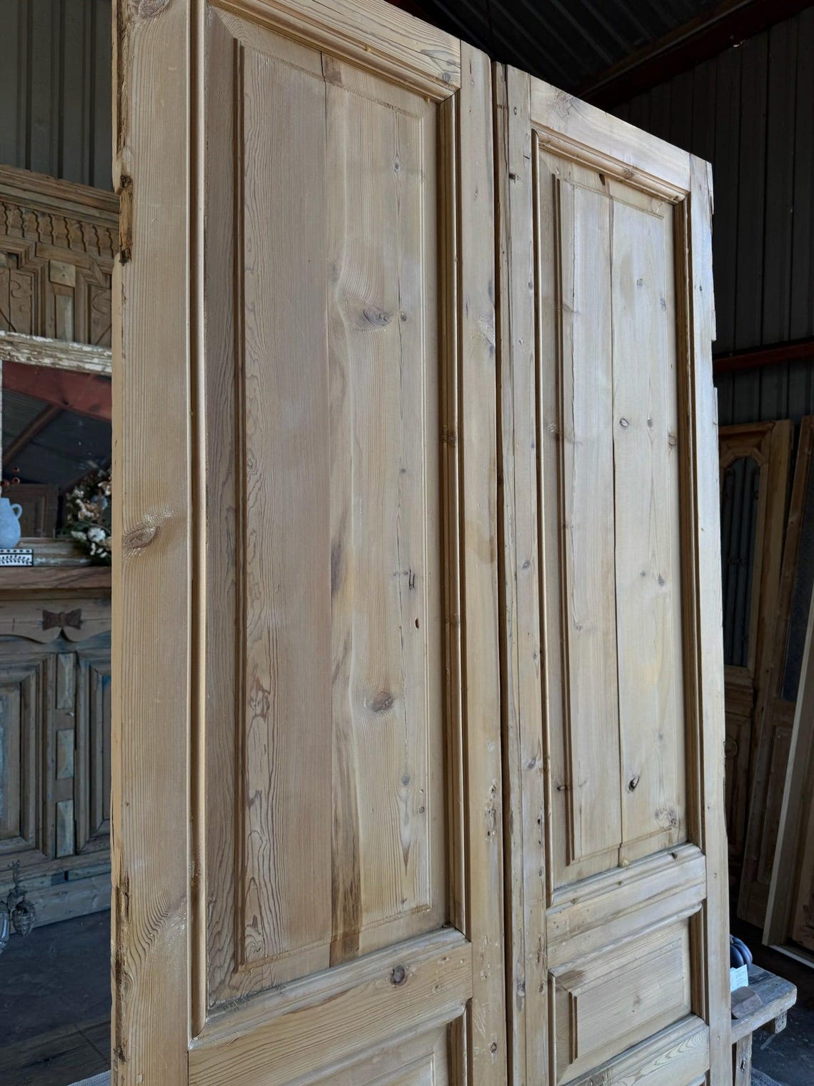 The 3 Panel Antique French Doors - 47x102 E93 - Etsy