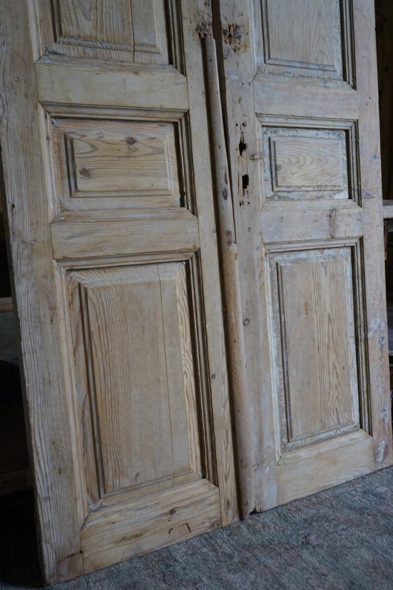 Antique French 3 Panel Doors - 41x95 B21 - Etsy