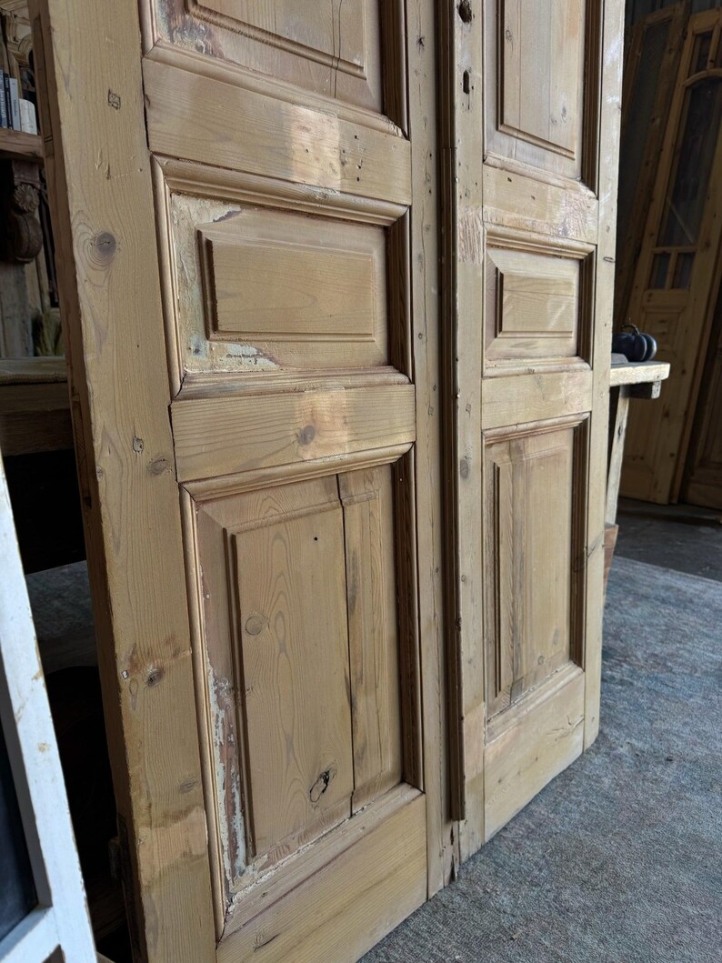 The 3 Panel Antique French Doors - 41.75x99.5 E8 - Etsy