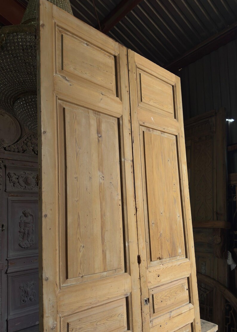 The 4 Panel Antique Solid French Doors - 51.5x117 K46 - Etsy