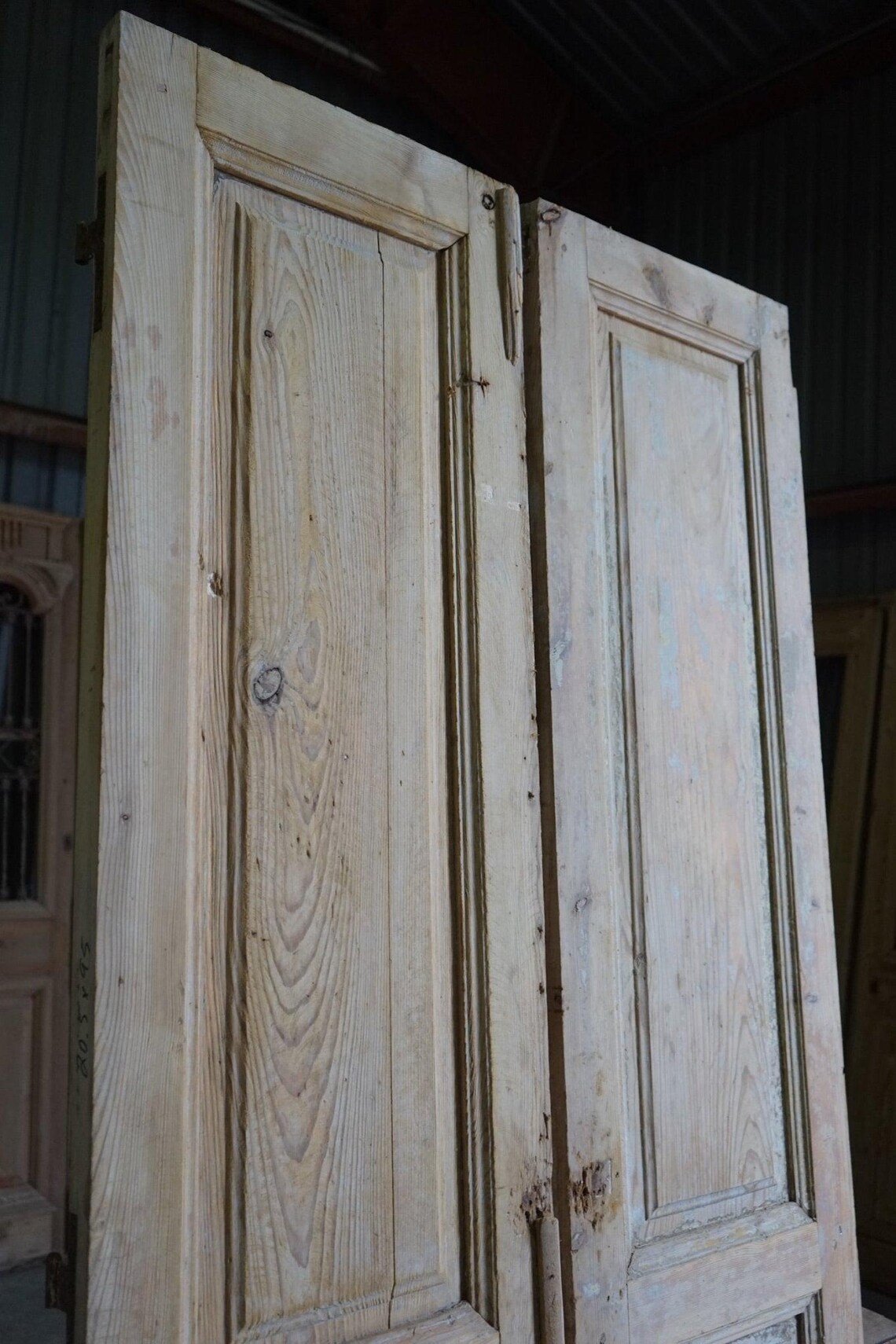 Antique French 3 Panel Doors - 41x95 B21 - Etsy