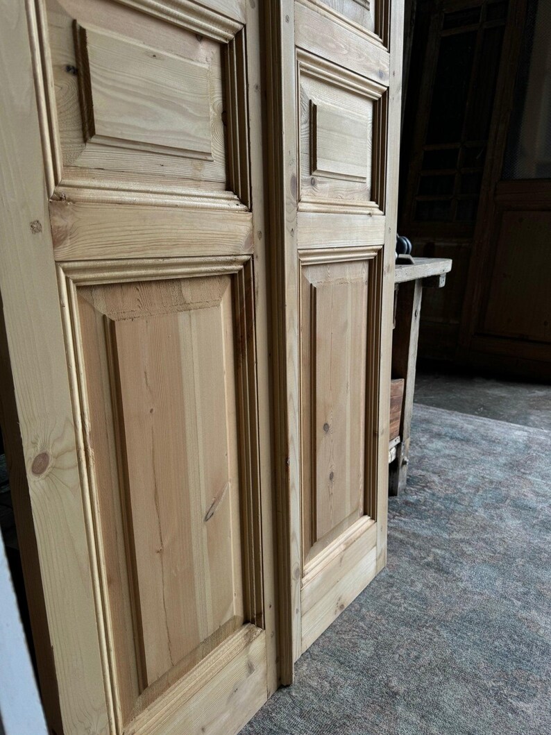 The 3 Panel Solid Reclaimed French Doors - 36.75x96.75 C73 - Etsy