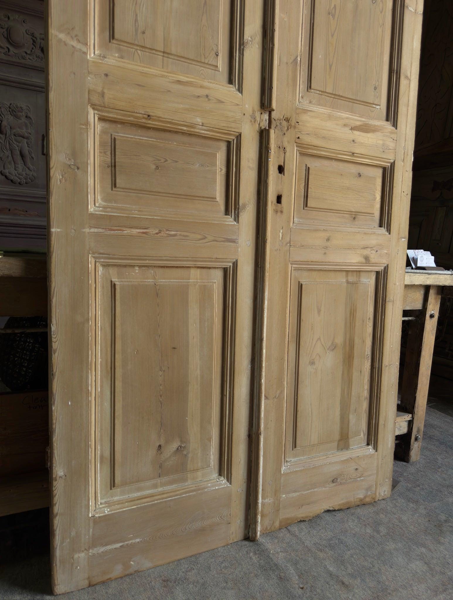 The 3 Panel Antique Solid French Doors - 43.5x100.25 J347 - Etsy
